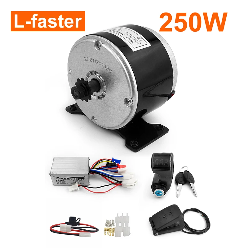 24v 250w High-speed Motor My1016 With Gas Pedal And Key Switch With ...
