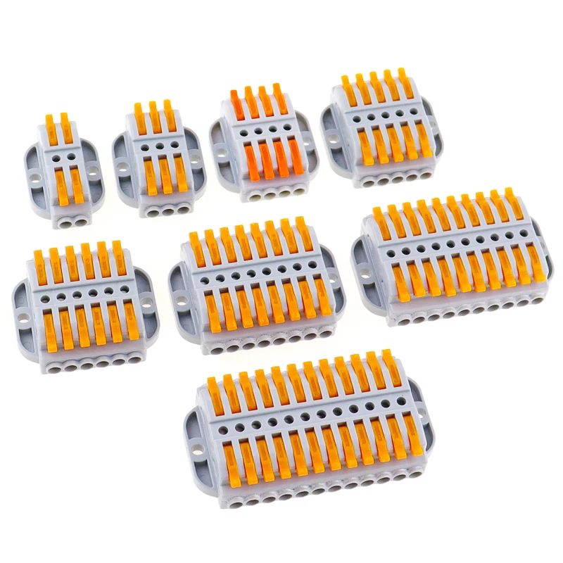 Wire-Connectors-2-pins-screw-Terminal-Block-push-in-Quick-Connector ...