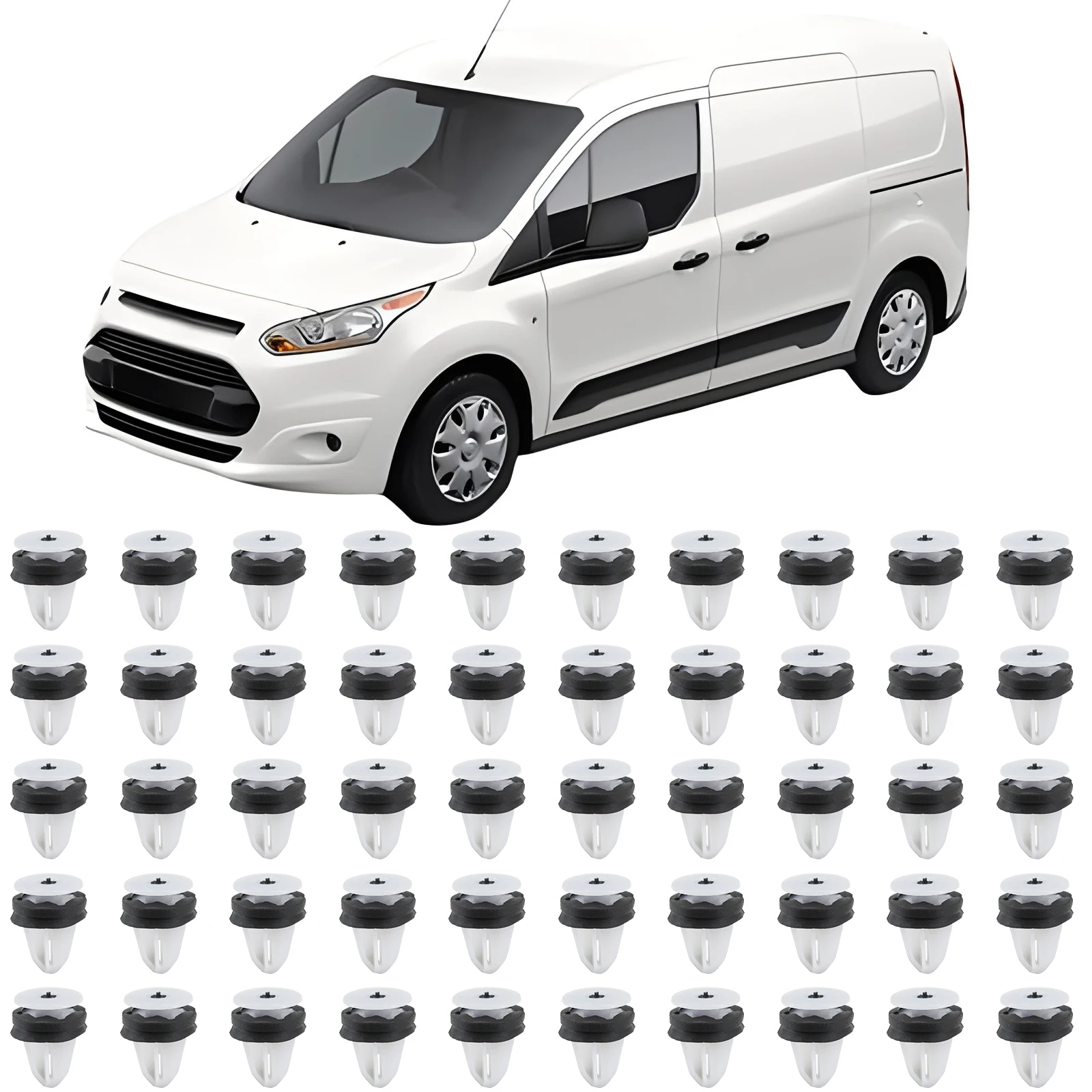 50-Piece Door Trim Panel Clip Retainer Fastener for Ford Transit 150 ...