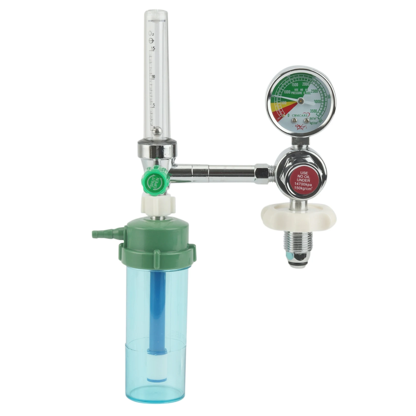 0-15L-Min-Oxygen-Inhaler-Regulator-Pressure-Flow-Meter-Outlet-External ...