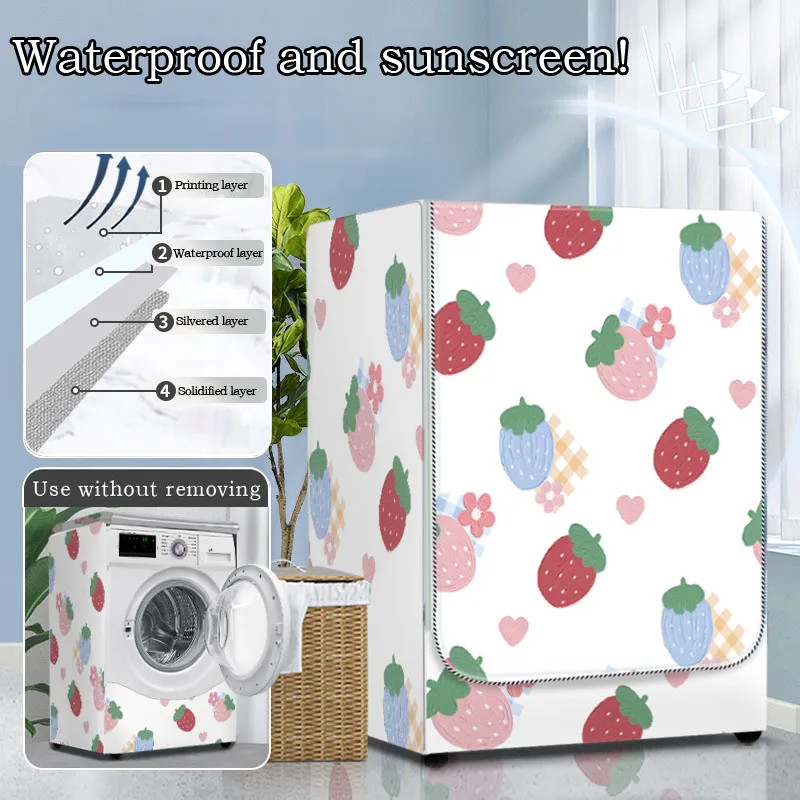 Drum-Washing-Machine-Waterproof-Sun-Protection-Cover-Dryer-Dustproof ...