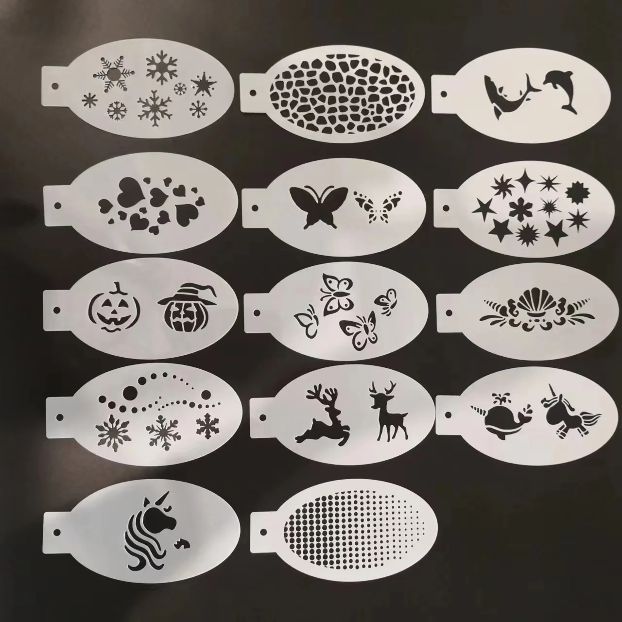 PET-Stencil-For-Face-Body-Face-Painting-Paint-Reusable-Templates-For ...