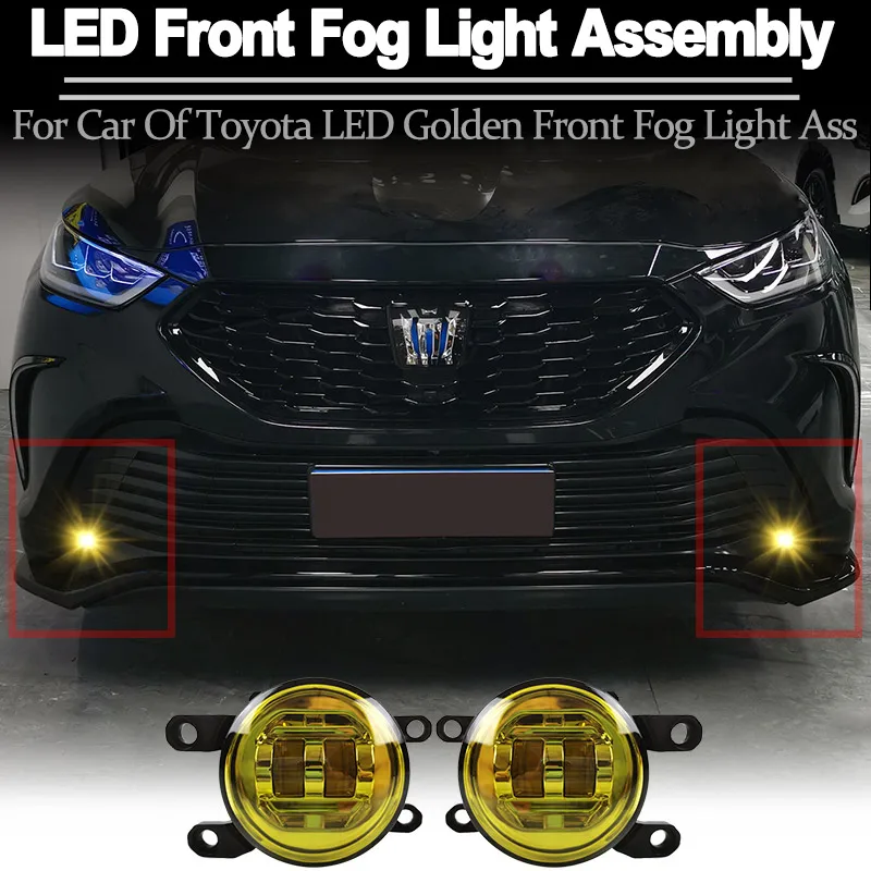 2-Pieces-LED-Fog-Light-Car-Front-Bumper-Fog-Lamp-Replacement-For-Car-Of ...
