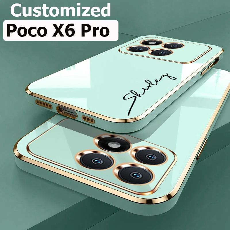 Case-For-Xiaomi-Poco-X6-Pro-5G-Personalized-Customized-Name-Luxury-6D ...