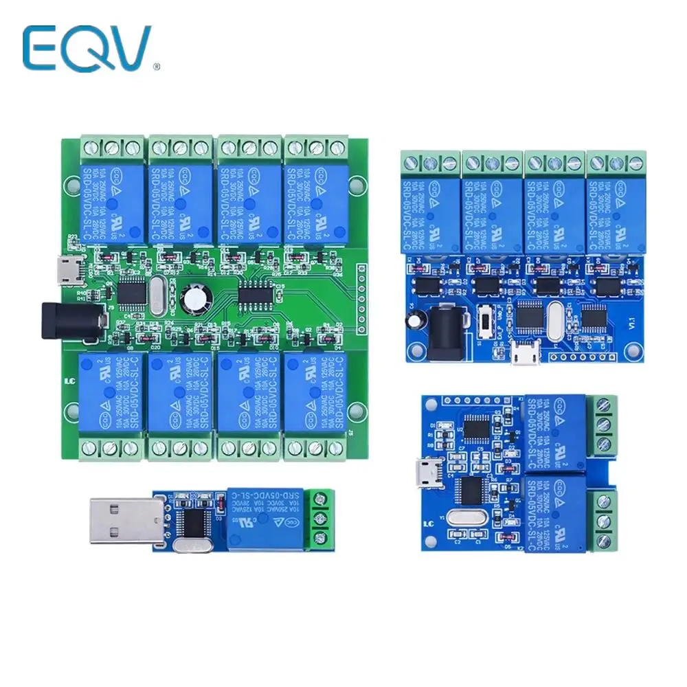 USB-Relay-Module-CH340-USB-Intelligent-Control-Switch-10A-250VAC-30VDC ...