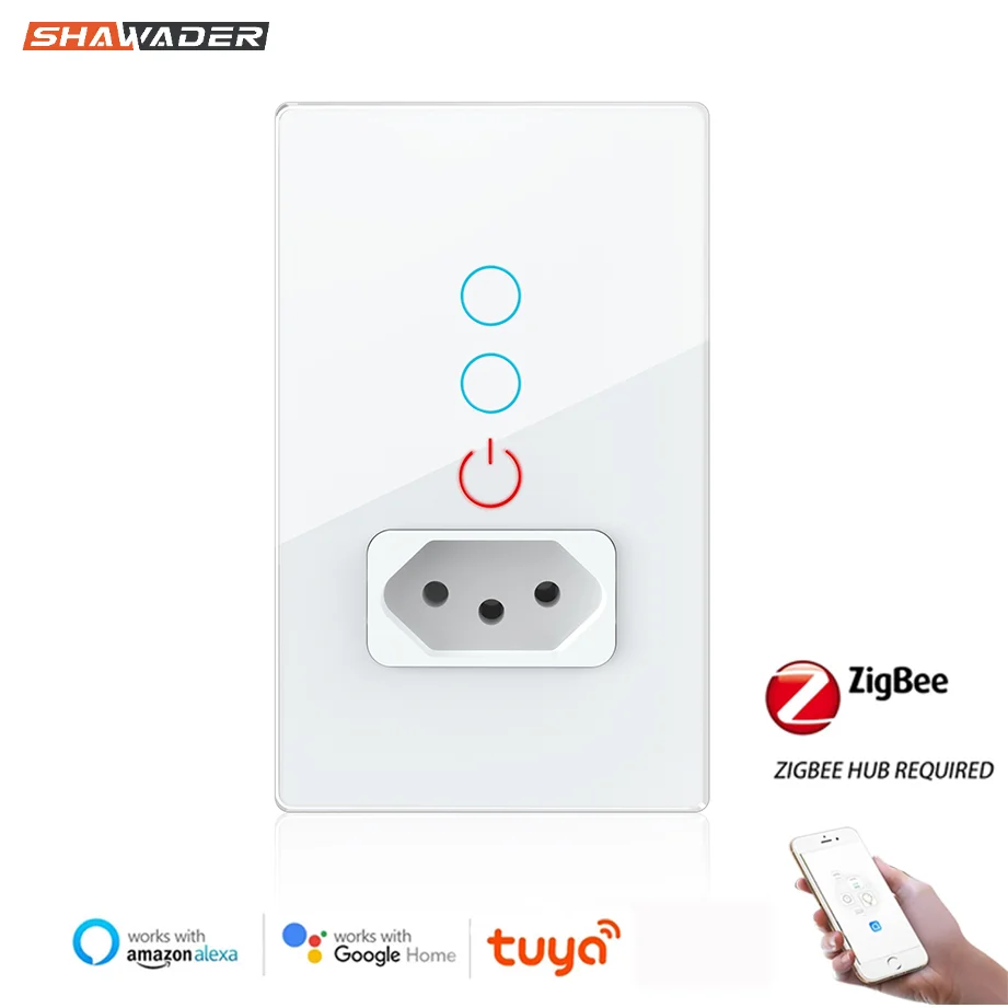 Shawader-Joli-d-clairage-intelligent-Zigbee-Tuya-Br-sil-prise-murale ...