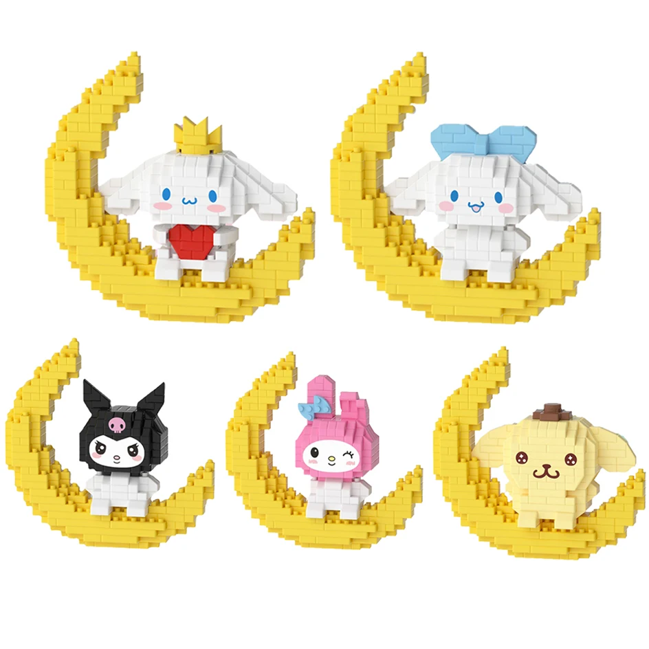 Moon-Sanrio-Anime-Figure-Building-Block-Cinnamoroll-Model-Kuromi-Diy ...