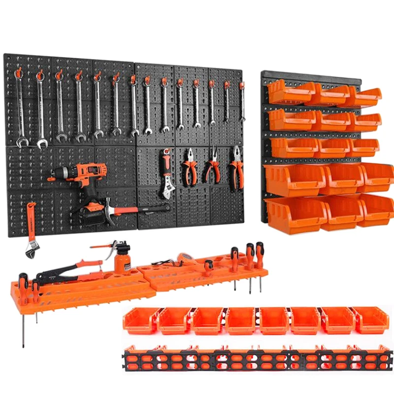 ToolBox-Storage-Rack-Parts-Hanging-Box-Wall-Mounted-hook-Storage-Board ...