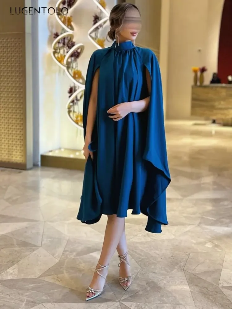 Women-Elegant-Shawl-Dress-Party-Sexy-Big-Swing-Blue-Backless-Drill ...