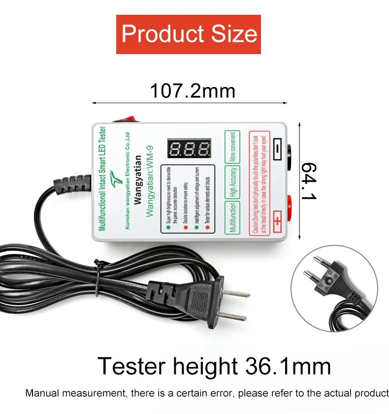 0-300V Output LED Tester LED TV Backlight Tester Multipurpose LED ...