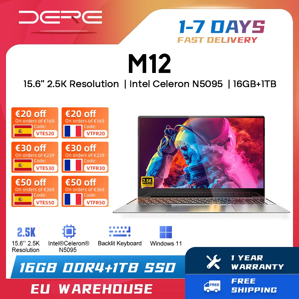 DERE-Ordinateur-portable-M12-avec-d-verrouillage-par-empreinte-digitale ...