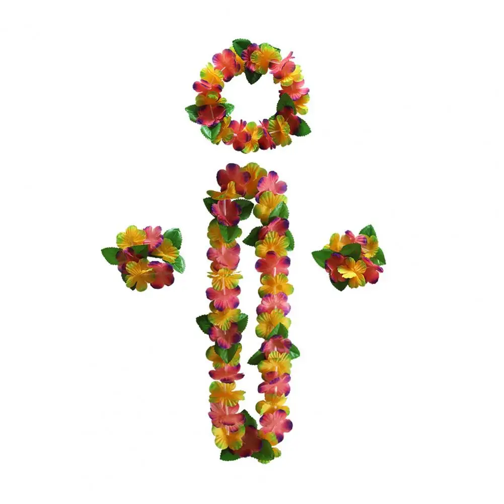 Hawaii Flower Lei Practical Hawaiian Decorations Leis Necklaces Kit ...