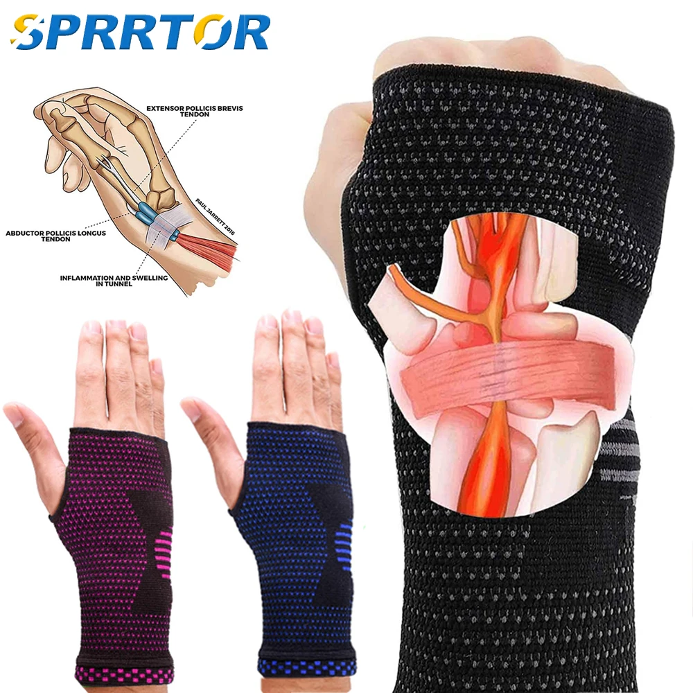 1pc Wrist Compression Sleeve For Carpal Tunnel &pain Relief Treatment ...