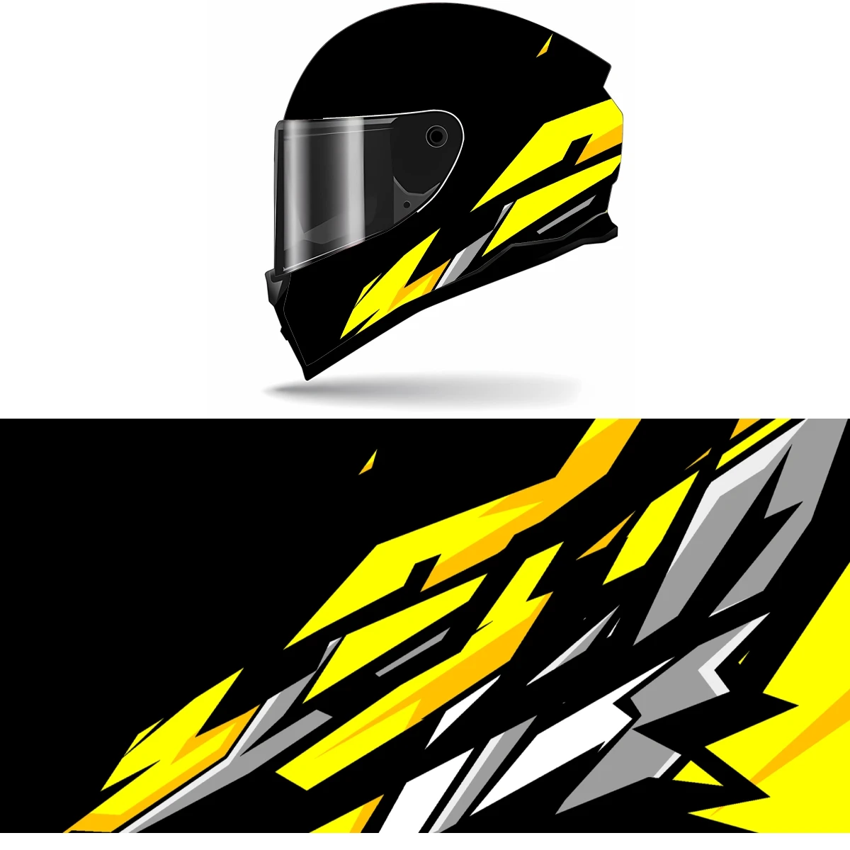 Irregular-abstract-line-graphics-Motorcycle-Helmet-Stickers-Self ...