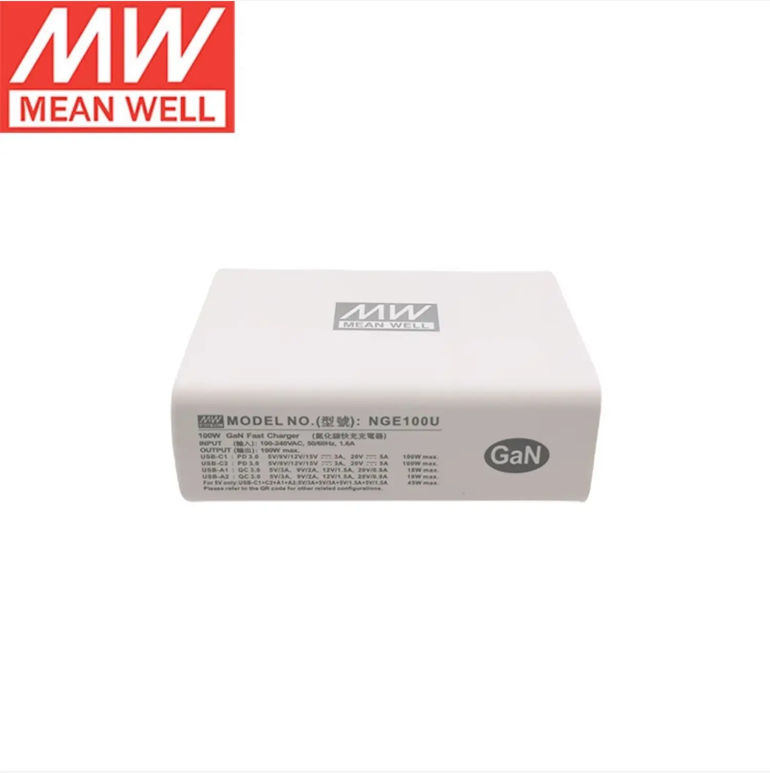 Original MEAN WELL NGE100 (U) Series 100W Universal/US Version 4-Port ...