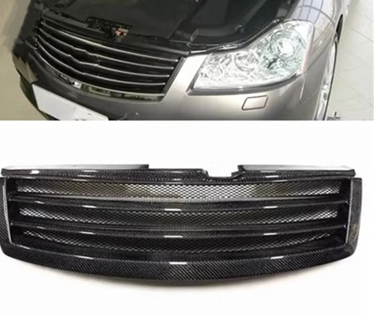 Car-Front-Bumper-Grill-Radiator-Grille-Racing-Grill-for-Infiniti-M35 ...