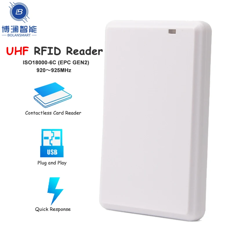 ISO18000 6C Protocol 902MHz~928MHz UHF RFID Small Desktop USB Reader ...