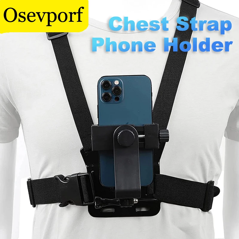 Mobile-Phone-Holder-Chest-Belt-Mount-Strap-Support-For-360-Rotaion ...