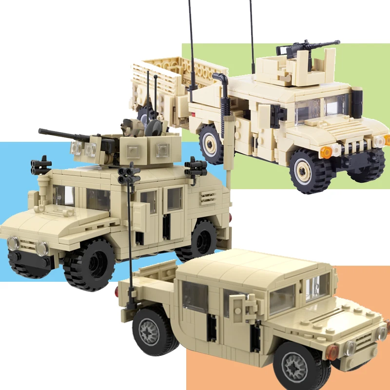 Military-Vehicles-Hummers-Building-Bricks-US-Army-Police-SWAT-Team ...