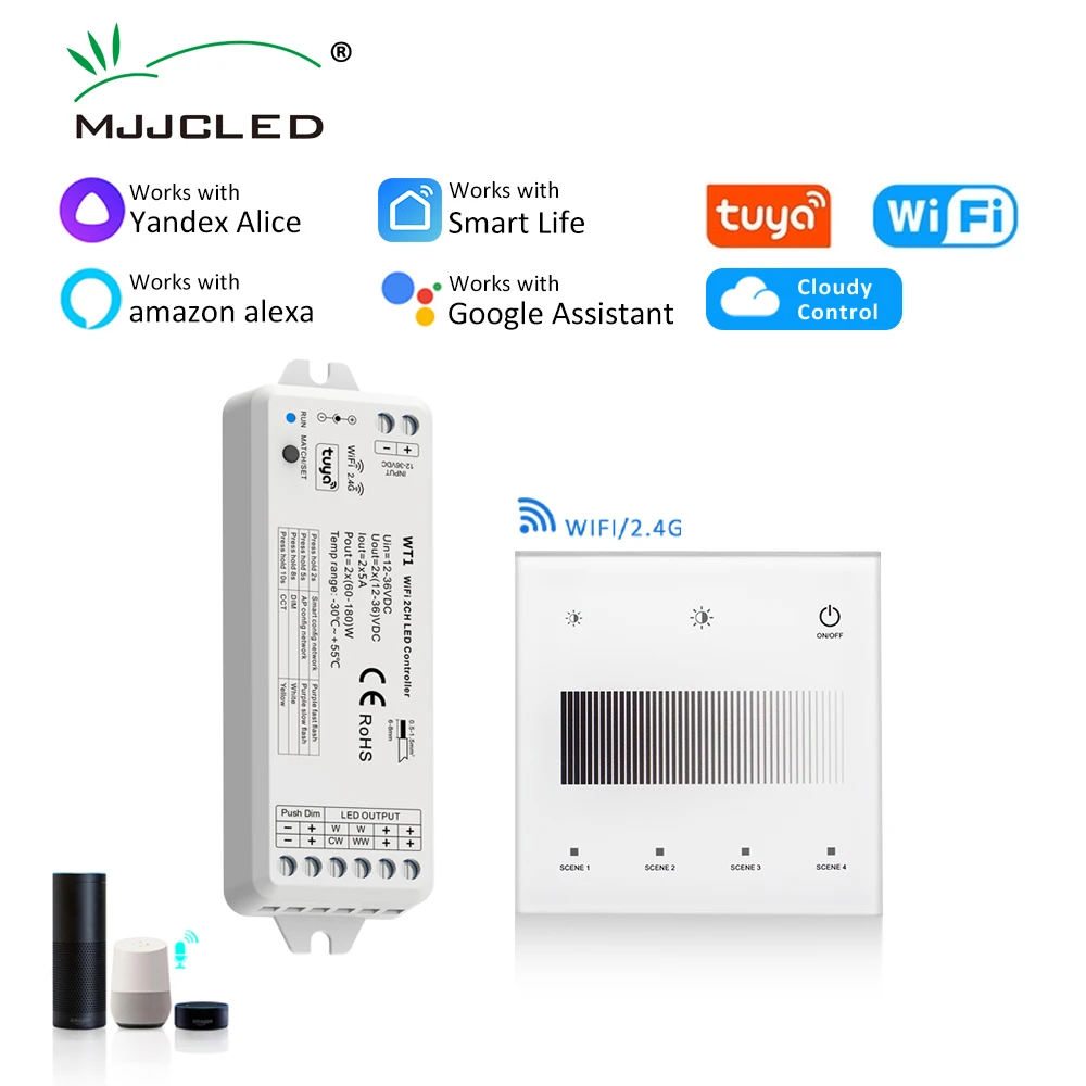 12V-24V-Tuya-LED-Controller-2CH-WT1-Smart-Wifi-Dimmer-for-WW-CW-Strip ...