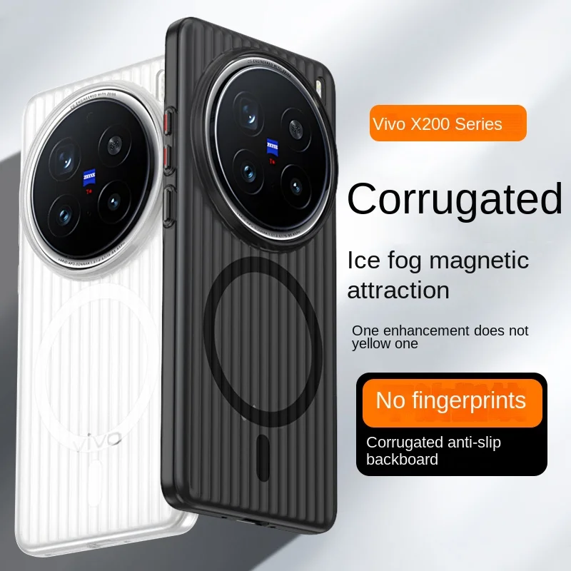 For-VIVO-X200-Pro-Case-Hard-PC-Slim-Transparent-Magnetic-MagSafe ...