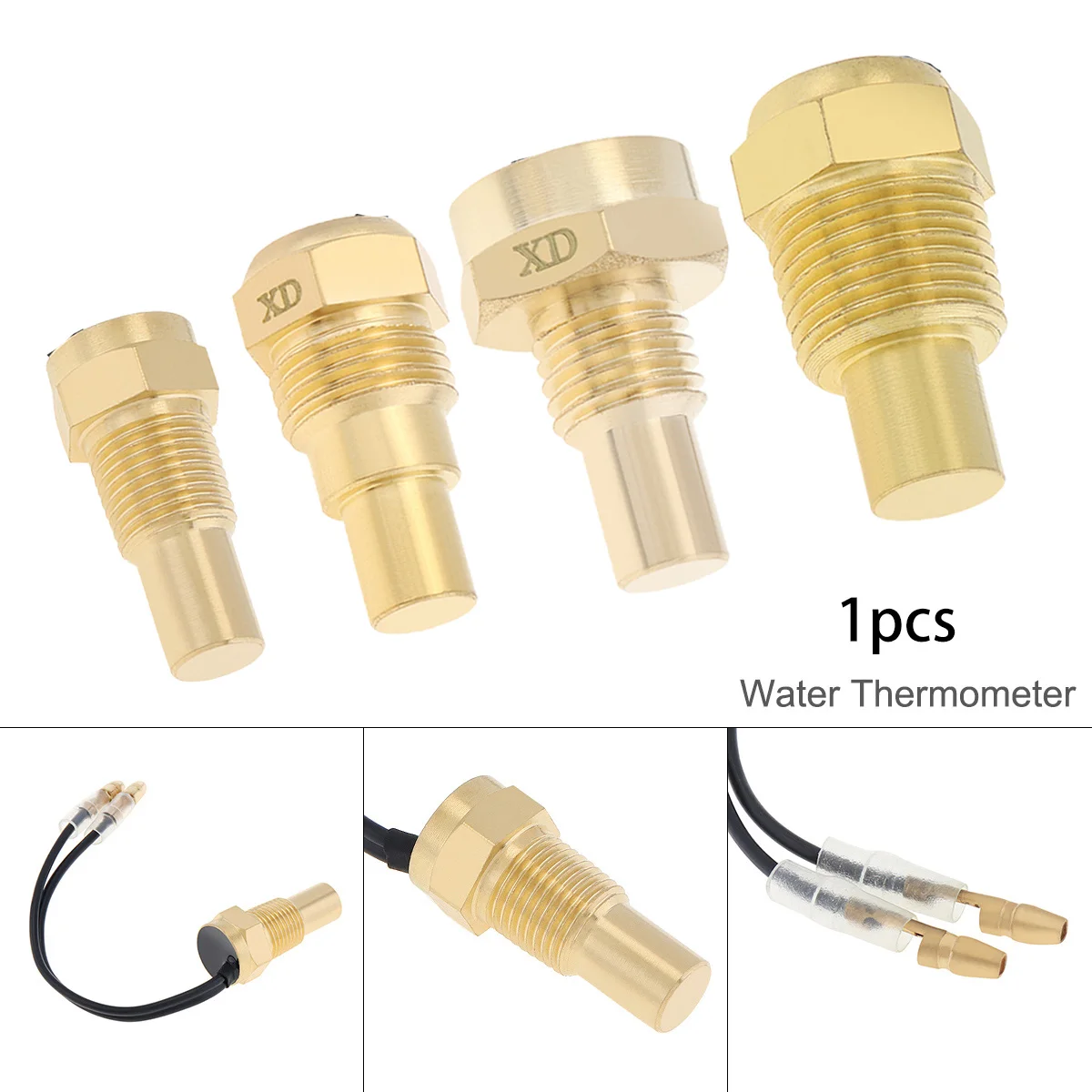 12V 24V Water Temp Sensor Universal Car Water Temperature Sensor 50K ...