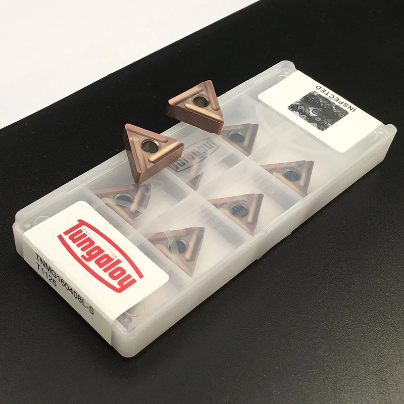 100% Original 10PCS TNMG160404 R / L S T1125 TNMG160408 Lathe Tools Carbide Inserts External ...