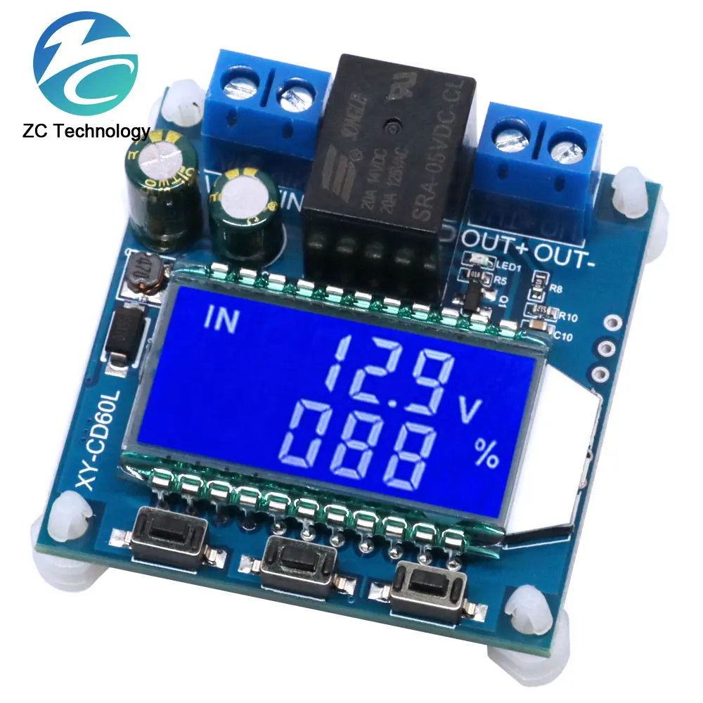 Lithium/Lead-acid Battery Charger Discharge Control Module LCD Display ...