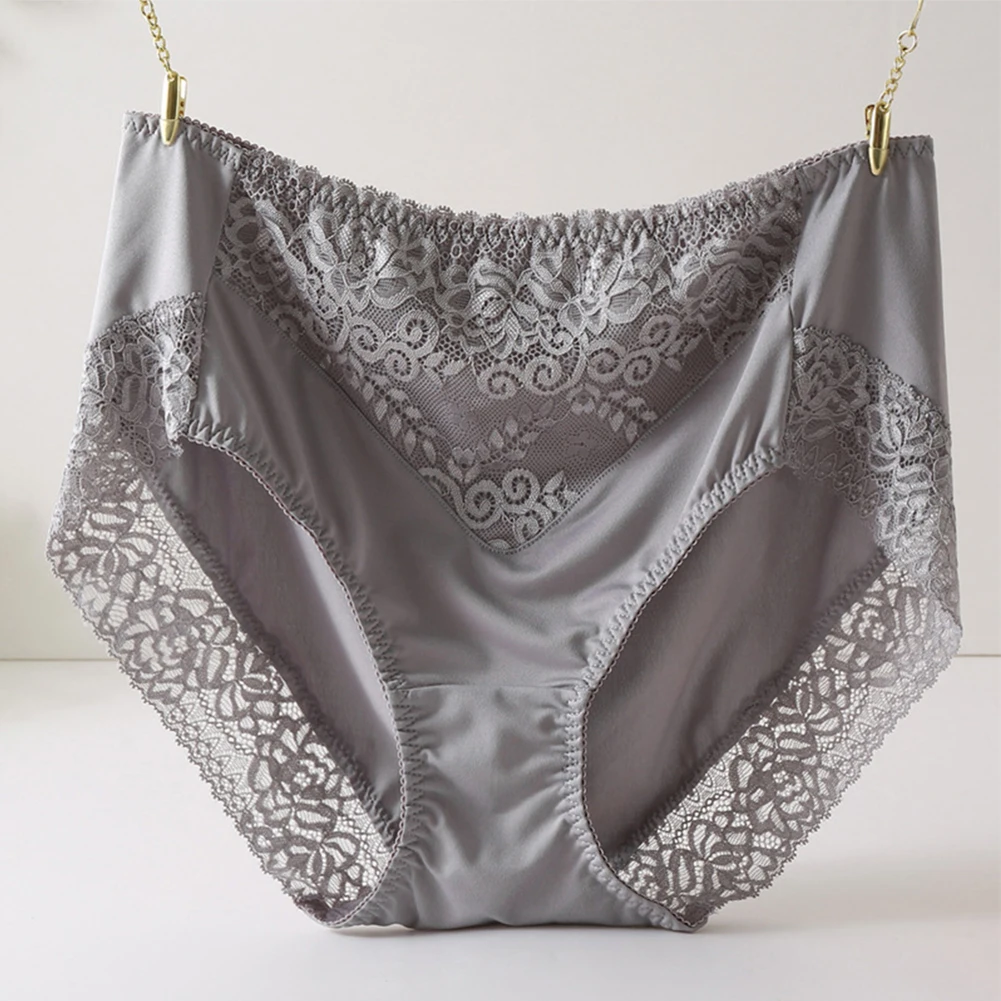 Plus Size Women High-waisted Panties Soft Daily Fat Mm Female ...