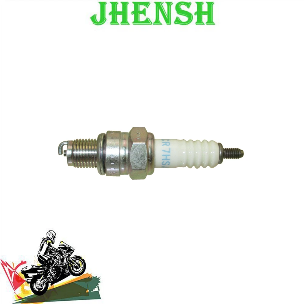JHENSH-CR7HSA-10mm-Resistor-Type-Spark-Plug-For-Pit-Dirt-Bike-ATV-ATC ...