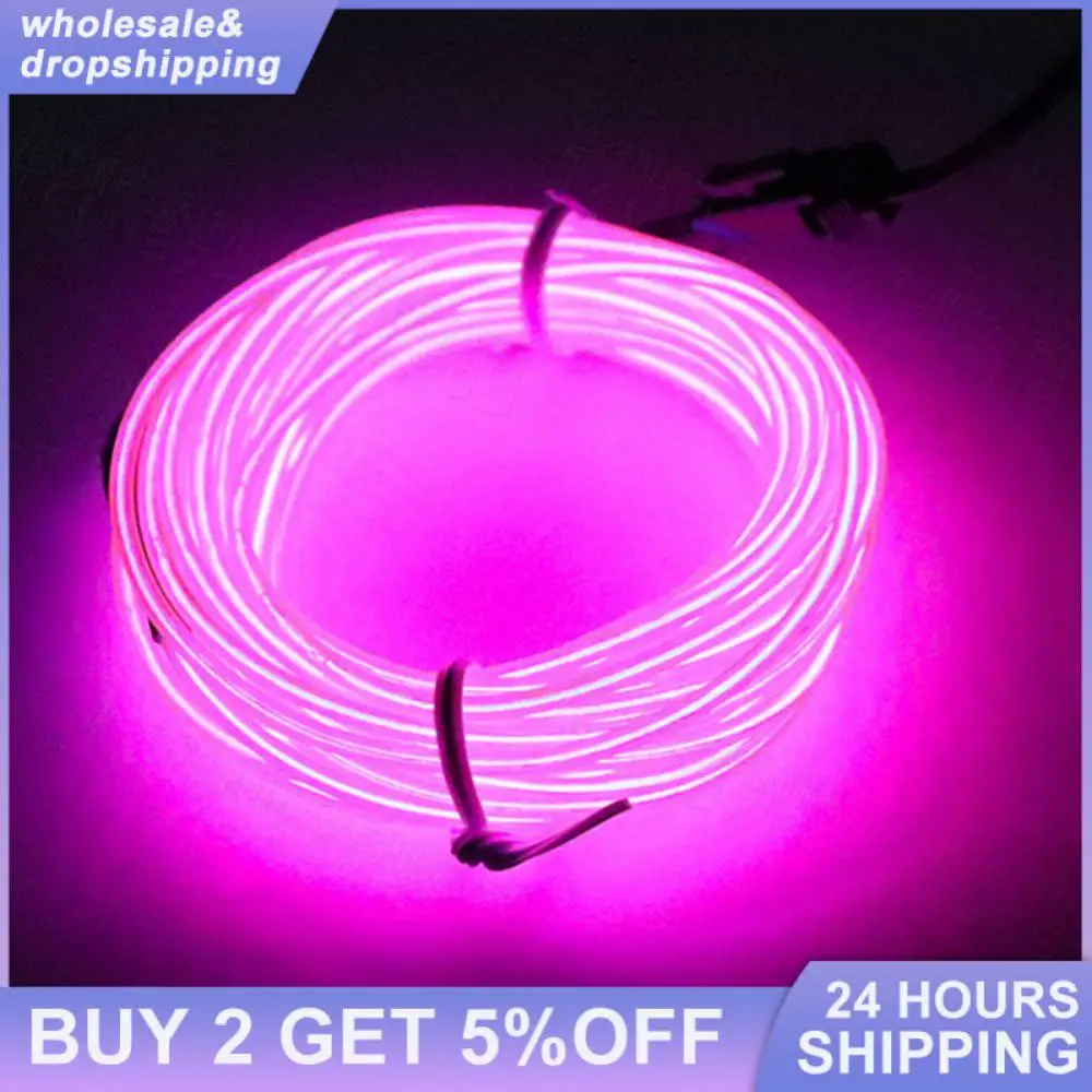 Piece-Electroluminescent-Wire-Light-Emitting-Neon-Cable-El-Cold-Light ...