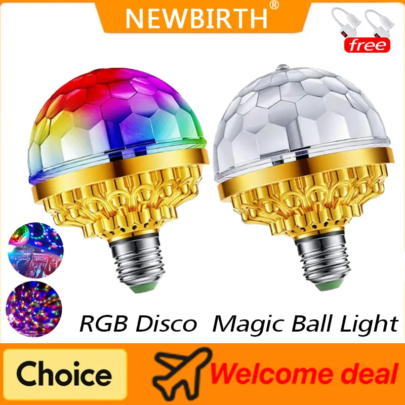 E27-Disco-Light-Rotating-RGB-Party-Lamp-LED-Strobe-Light-Crystal-Disco ...