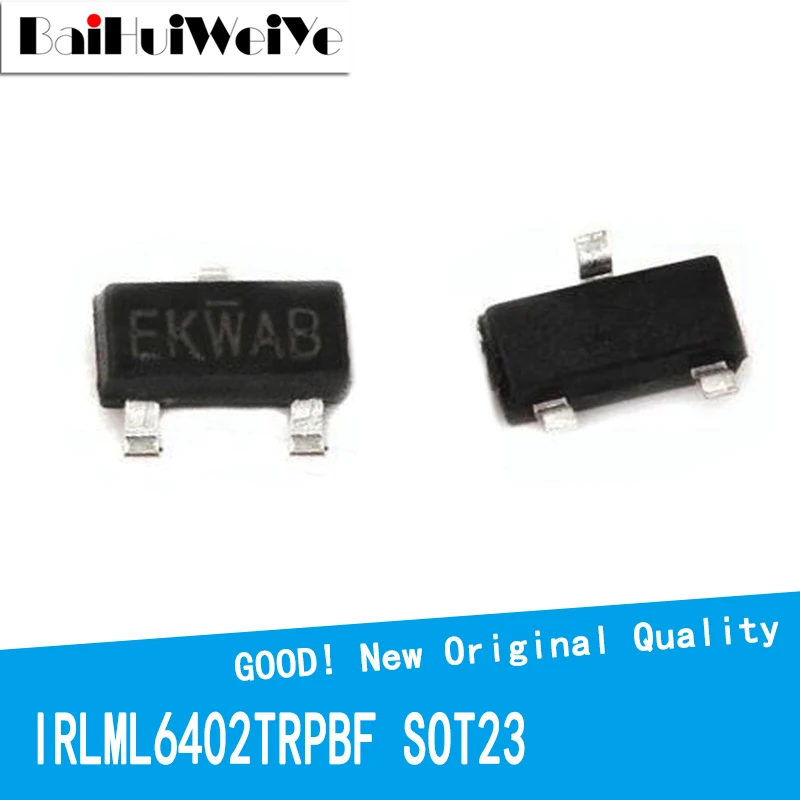 50PCS-LOT-IRLML6402TRPBF-IRLML6402-IRLML6402TR-20V-3-7A-SOT23-SOT-23 ...
