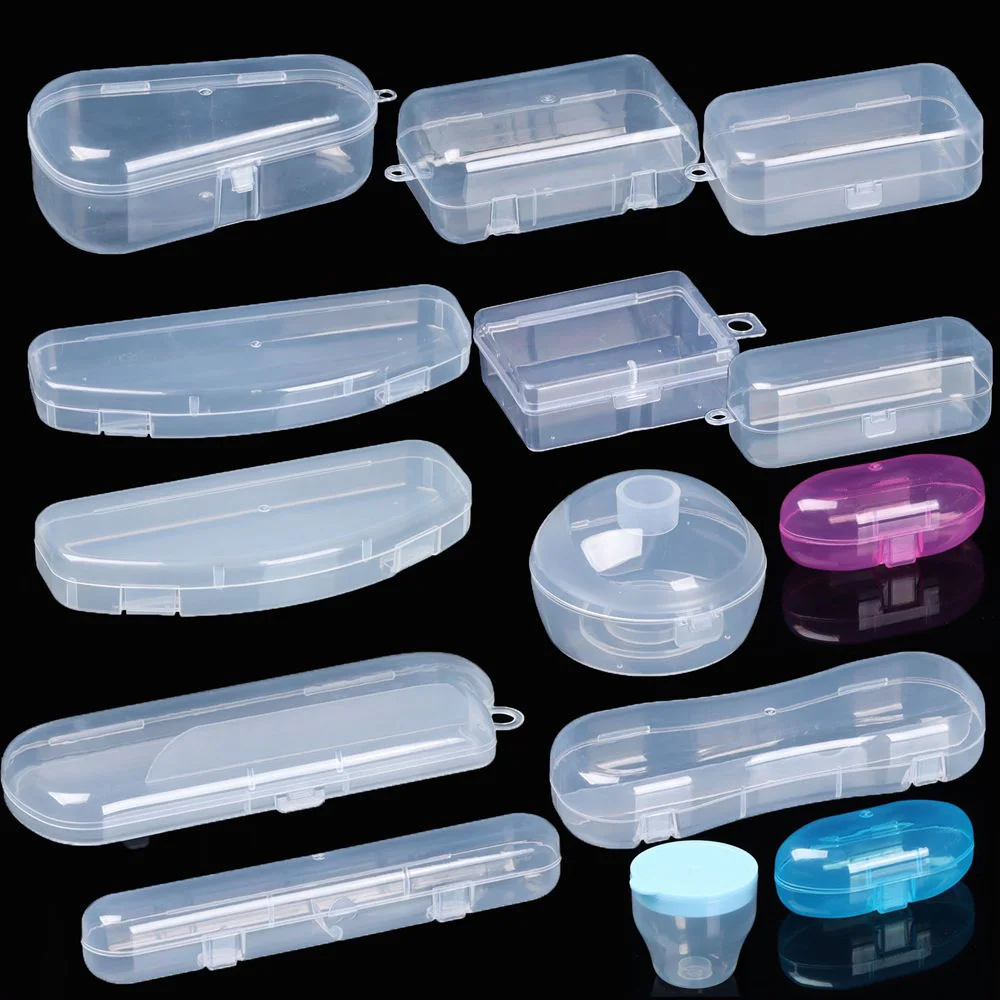 Plastic-Transparent-Storage-Box-Baby-Feeding-Holding-Case-Jewelry-Beads ...