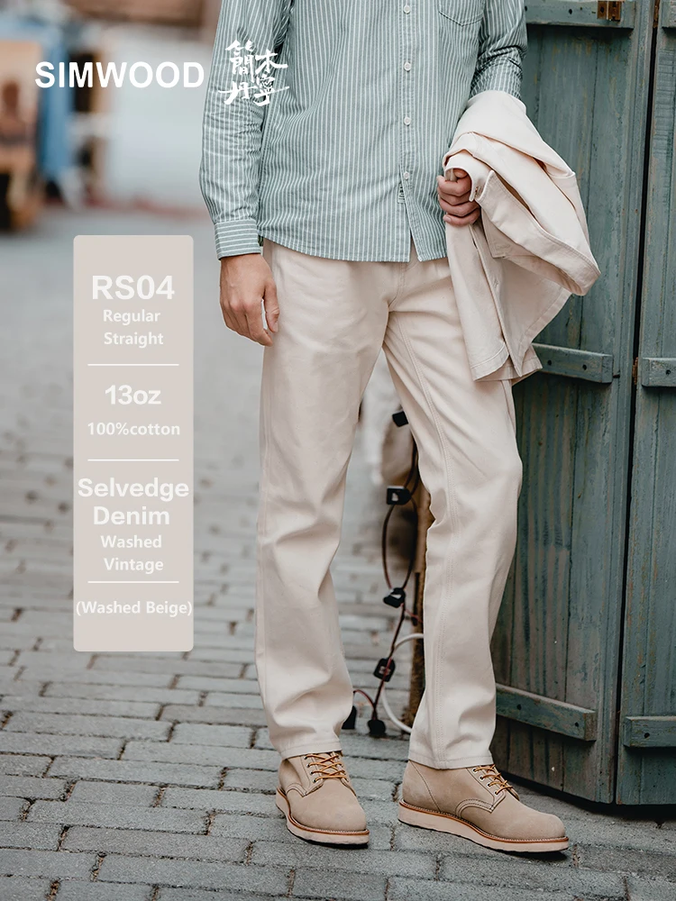 SIMWOOD-High-Standard-Series-2024-Autumn-New-Regular-Straight-Selvedge ...