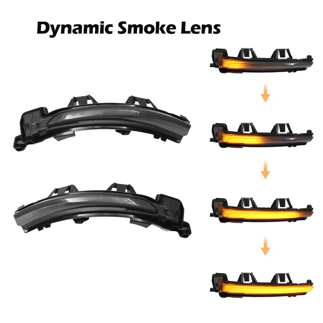 Livolo v60 v90 s90 xc40 oem #:31498601用のシーケンシャルLEDダイナミックサイドミラーシェード,2個