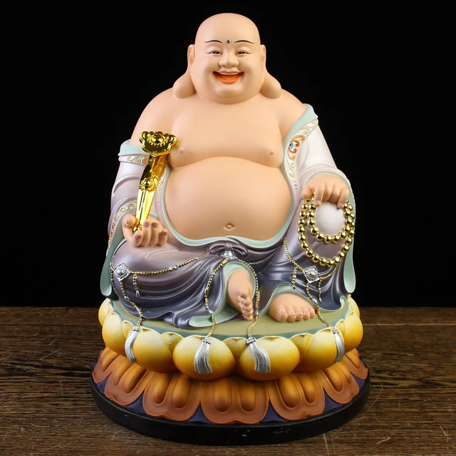 GOOD Wholesale Buddha statue Sakyamuni Maitreya God wealth Godness ...