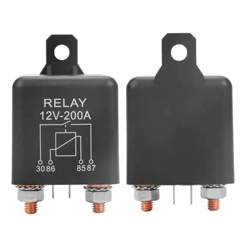 High power 200A/DC12V/24V/48V Relay 4 Pin For Car Auto Heavy Duty ...
