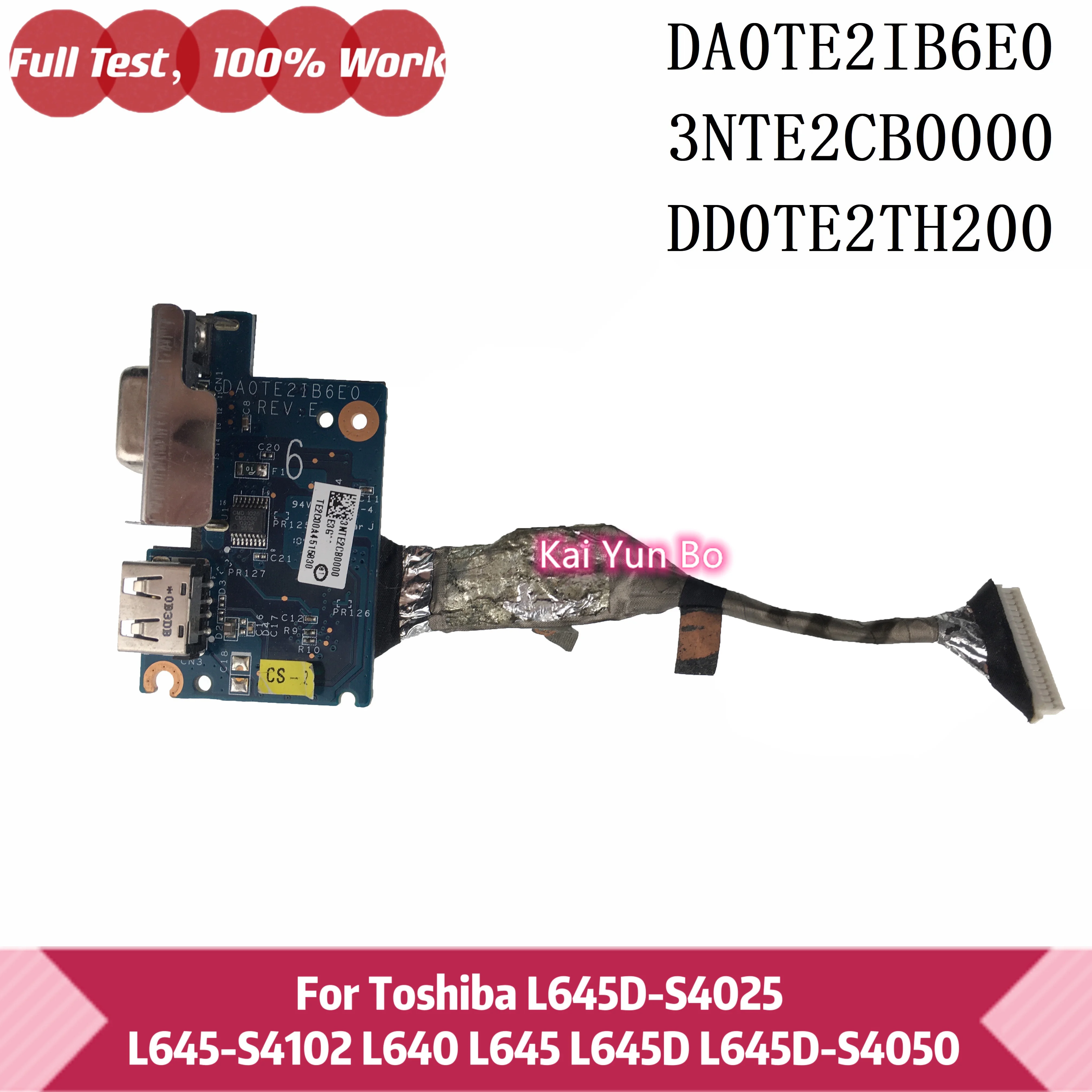 Placa-o-Cable-de-puerto-VGA-USB-para-Toshiba-L645D-S4025-L640-L645 ...