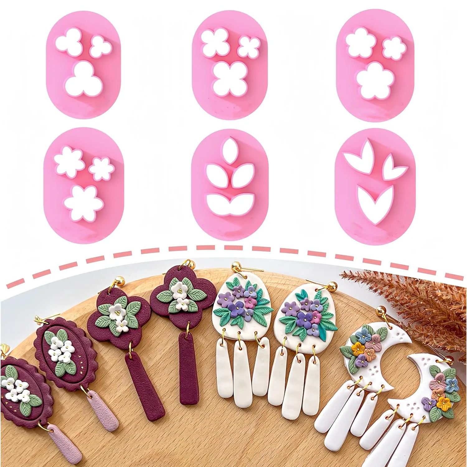 Mini-cortador-de-p-talos-de-arcilla-polim-rica-flor-mariposa-hoja-Micro ...