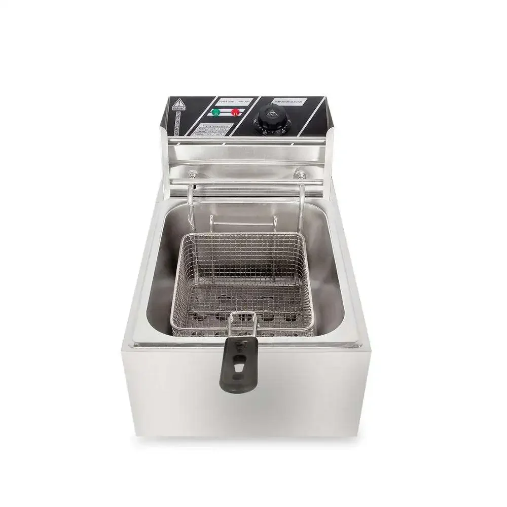 l # 6L electric fryers Cheap Stainless Steel single tank Commercial ...