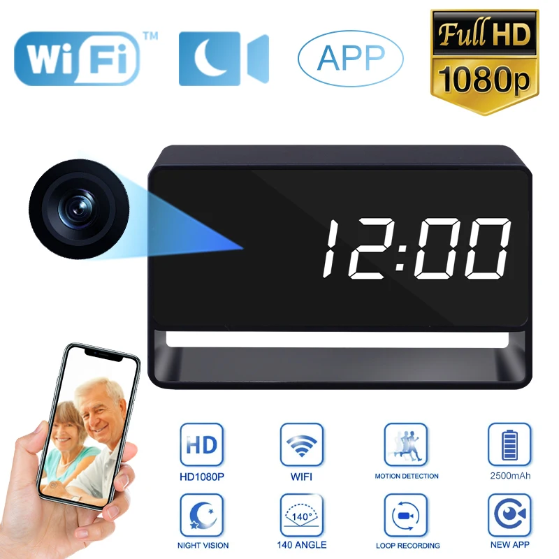 Full-HD-Digital-Clock-Camera-With-Night-Vision-Remote-View-Motion ...