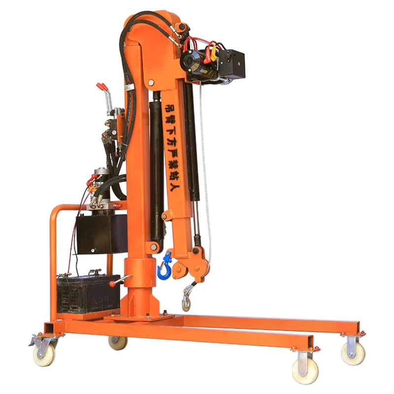 All-electric-hydraulic-small-crane-household-small-lifting-crane-remote ...