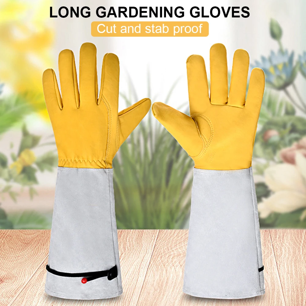 Rose-Pruning-Gloves-for-Men-and-Women-Long-Thorn-Proof-Gardening-Gloves-Breathable-Leather ...