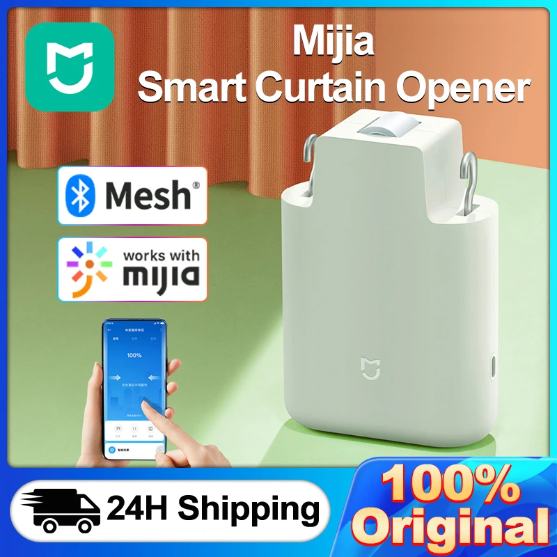 Original-Mijia-Smart-Curtain-Opener-Wireless-Automatic-Bluetooth-Mesh ...
