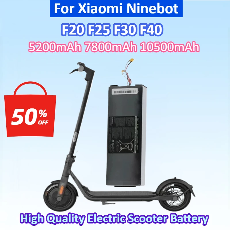 NEW 36V 5200-10500mAh Battery For Xiaomi Ninebot F20 F25 F30 F40 ...