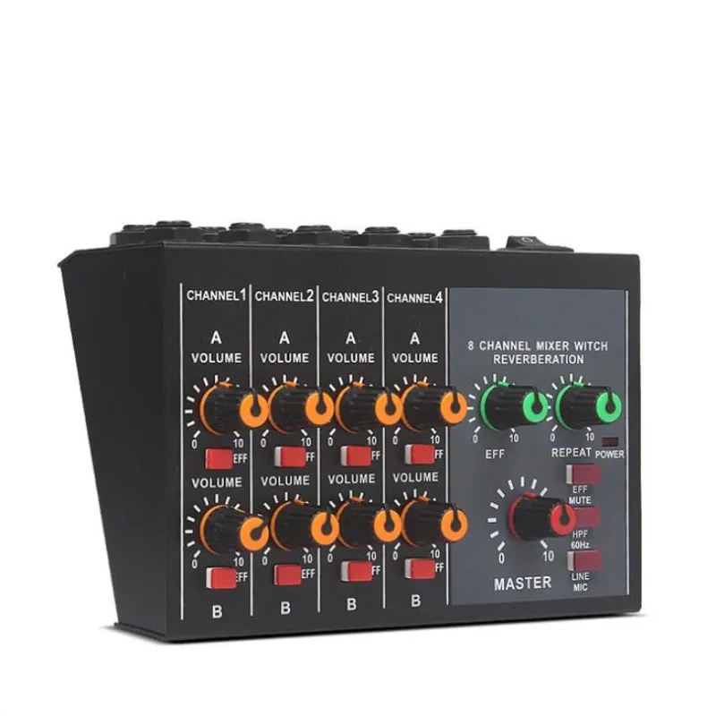 EPXCM-MIX-428E8-way-Mixer-US-Standard-Compact-8-channel-Mono-Stereo ...