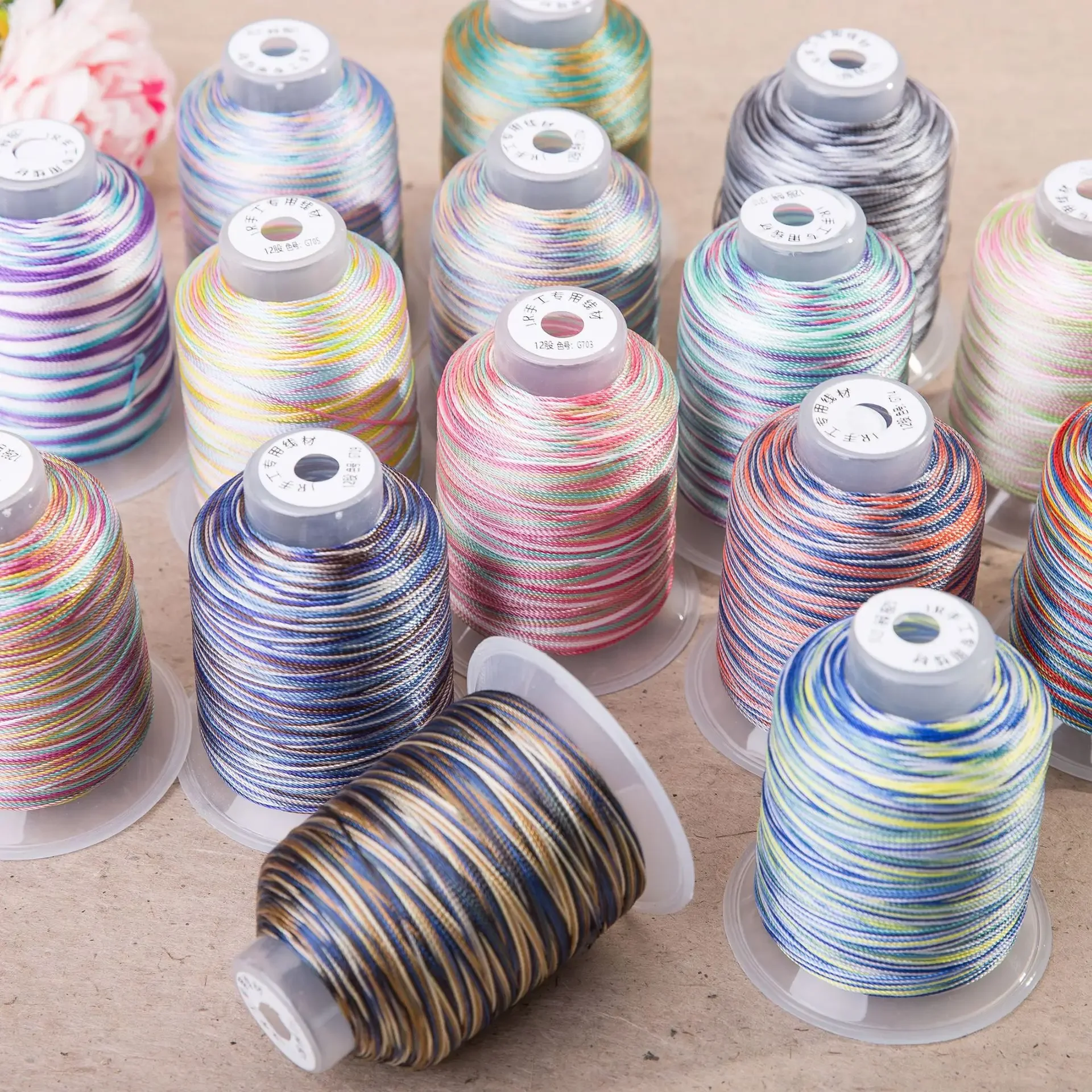 0-2-mm-1500m-roll-Colorful-Gradient-Nylon-Cord-Thread-Tassels-Beading ...