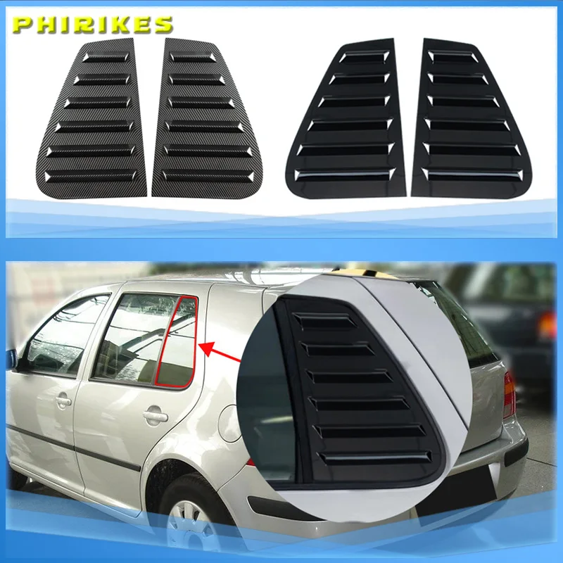 A-Pair-Car-Rear-Side-Window-Shutter-Cover-Trim-Window-Louver-Side-Air ...