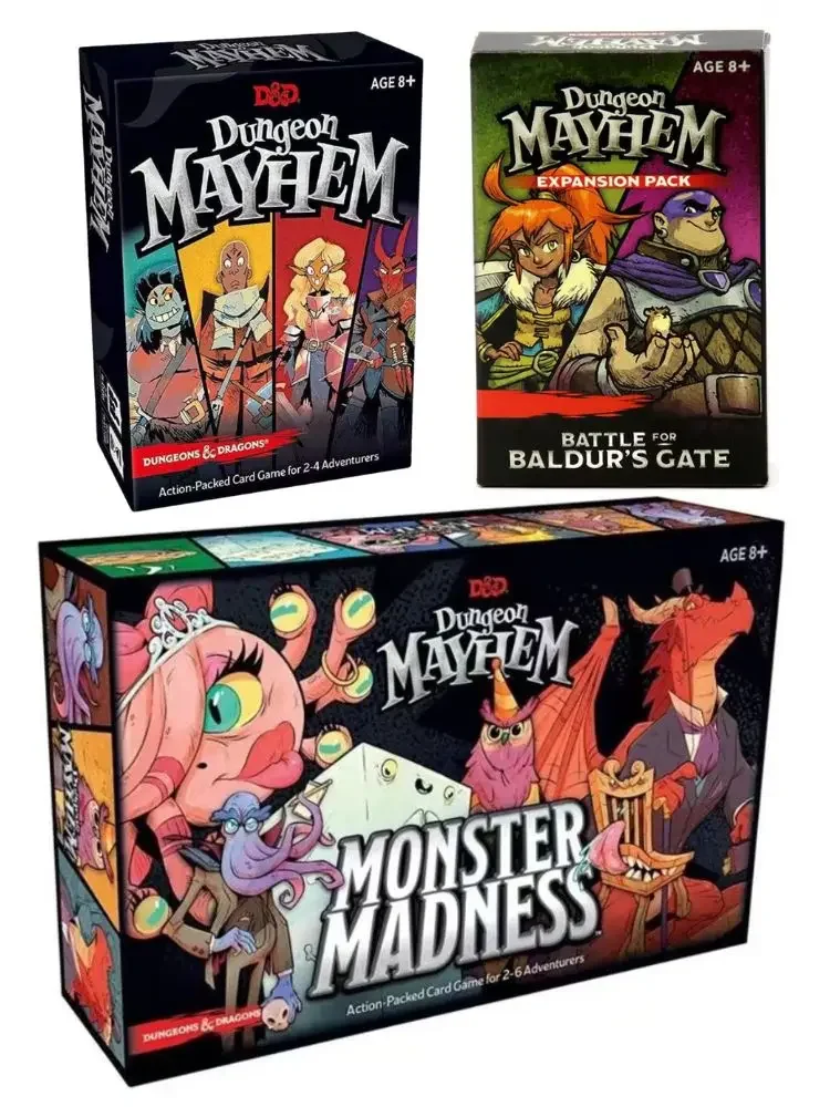 Family-Fun-Board-Game-Playing-Card-Dungeones-Mayhem-Card-Game-Family-Parent-Child-Party-Board ...